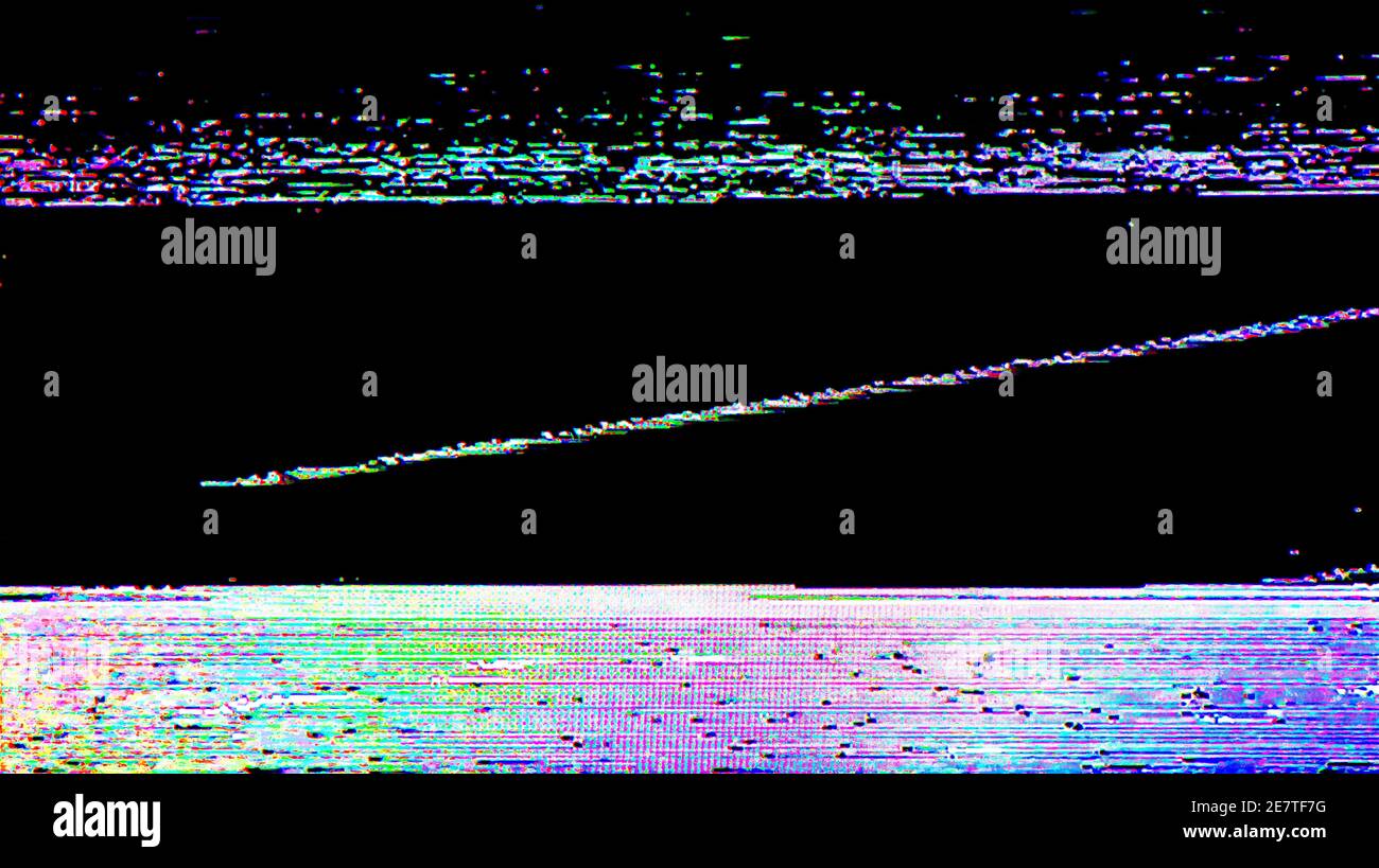 TV Static Noise Glitch Effect – Original Photo from a vintage ...