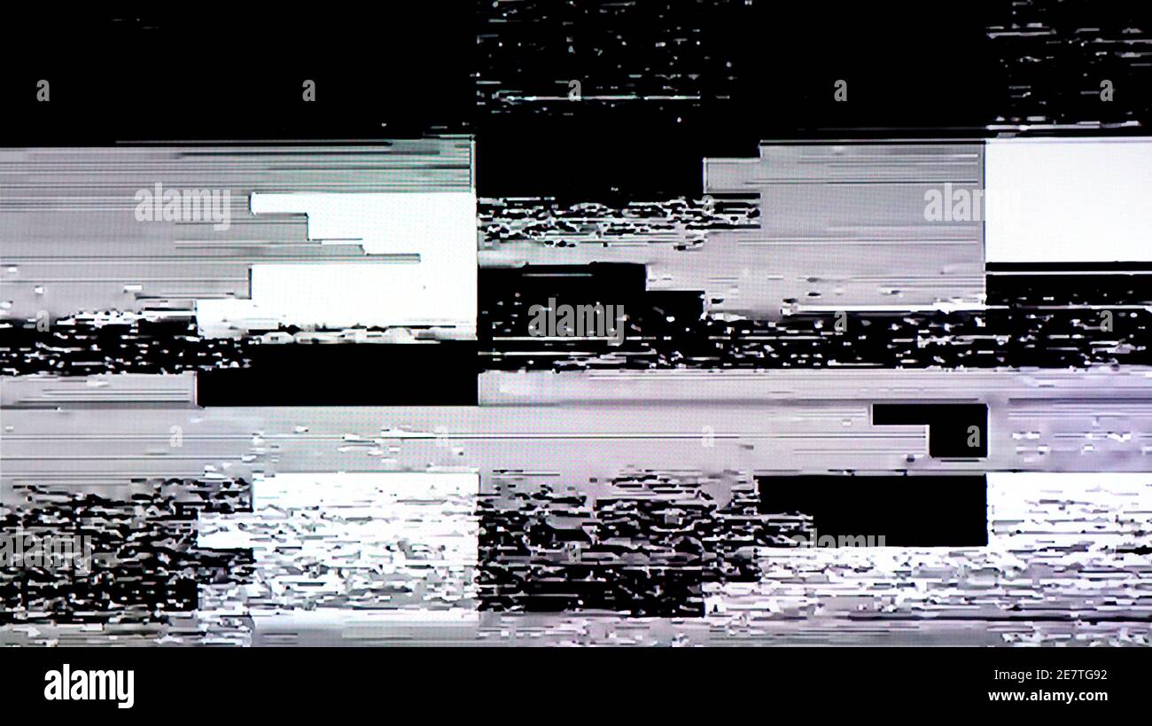 TV Static Noise Glitch Effect – Original Photo from a vintage ...