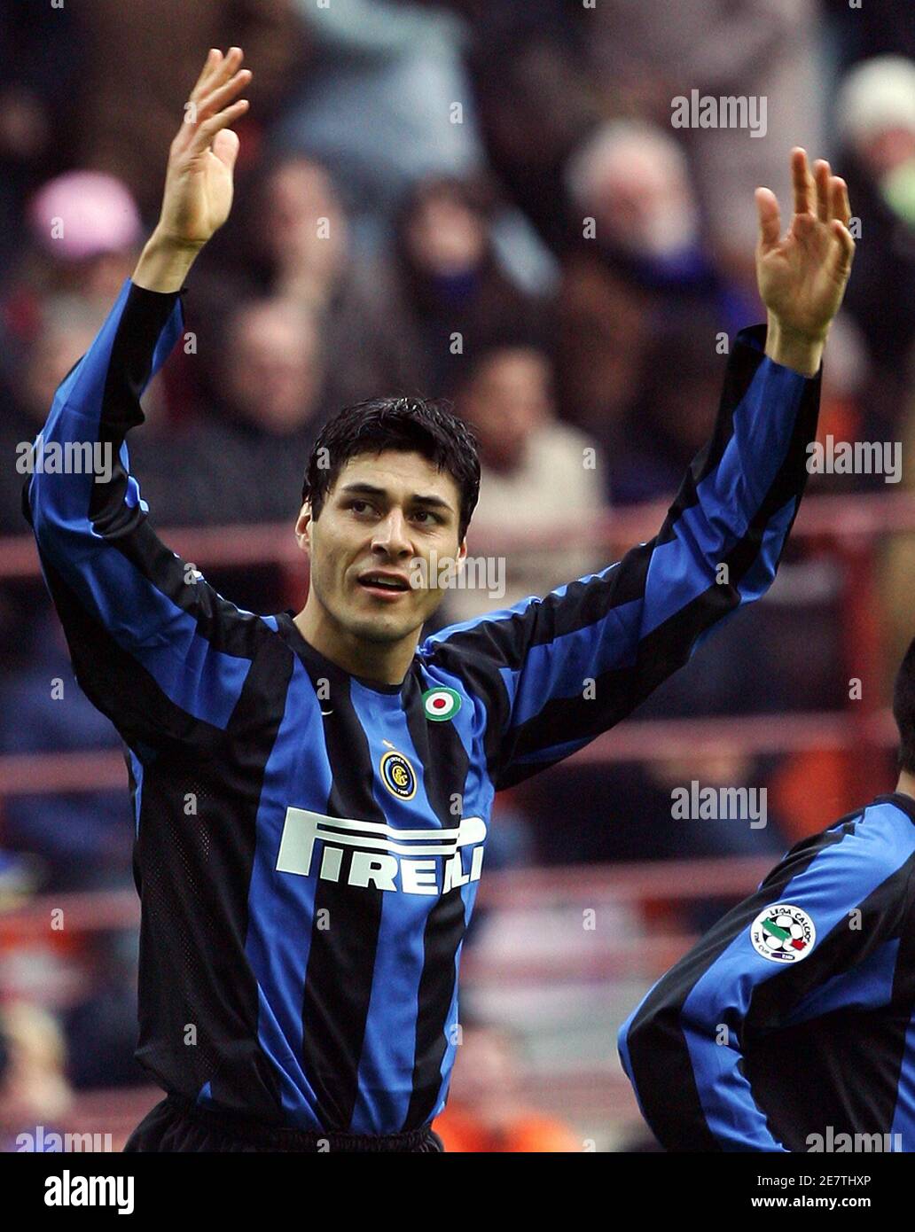 Inter milans julio cruz celebrates scoring hi-res stock photography and ...