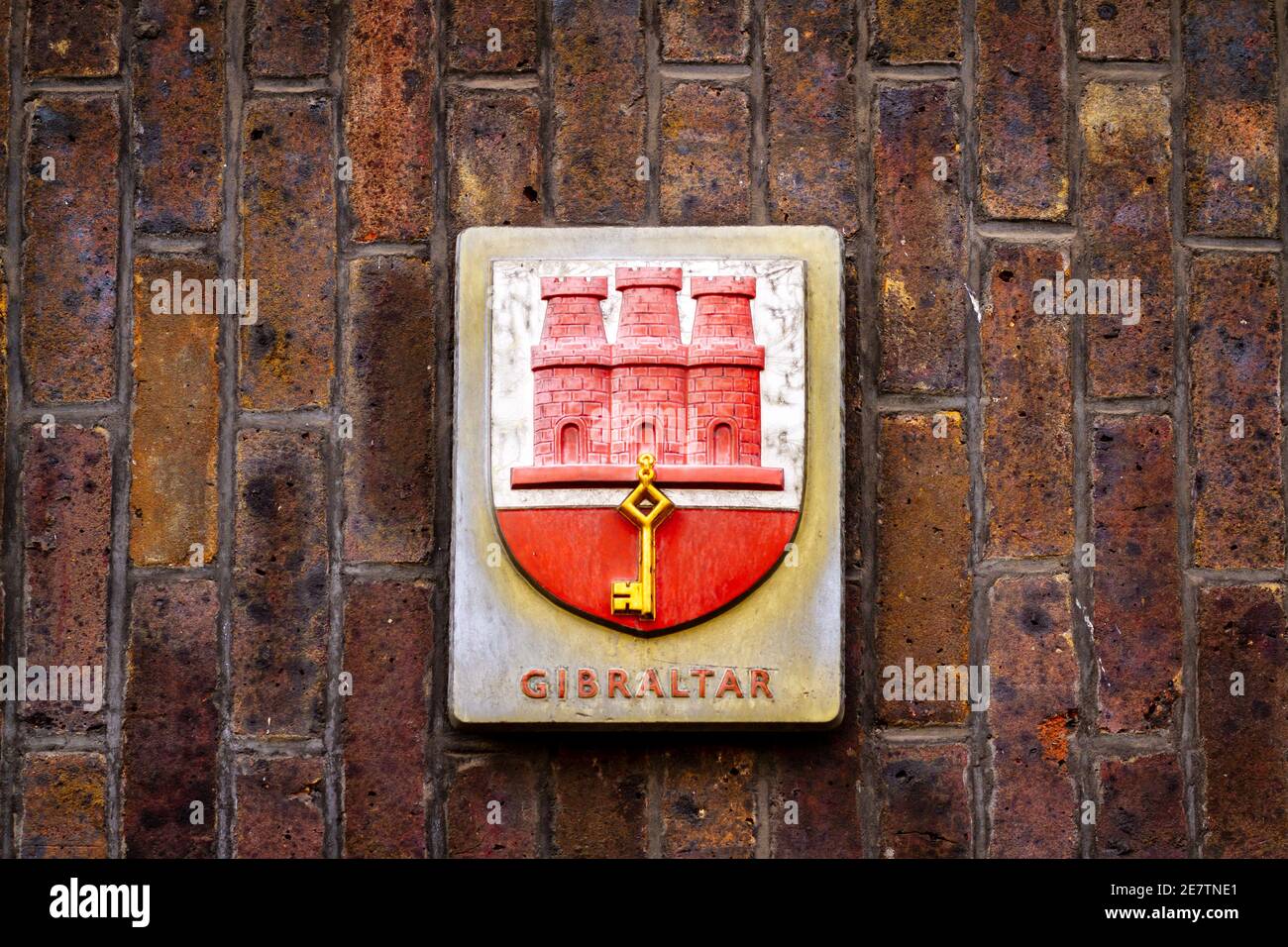 Coat of arms of Gibraltar, granted in 1502 by Isabella of Castile ...