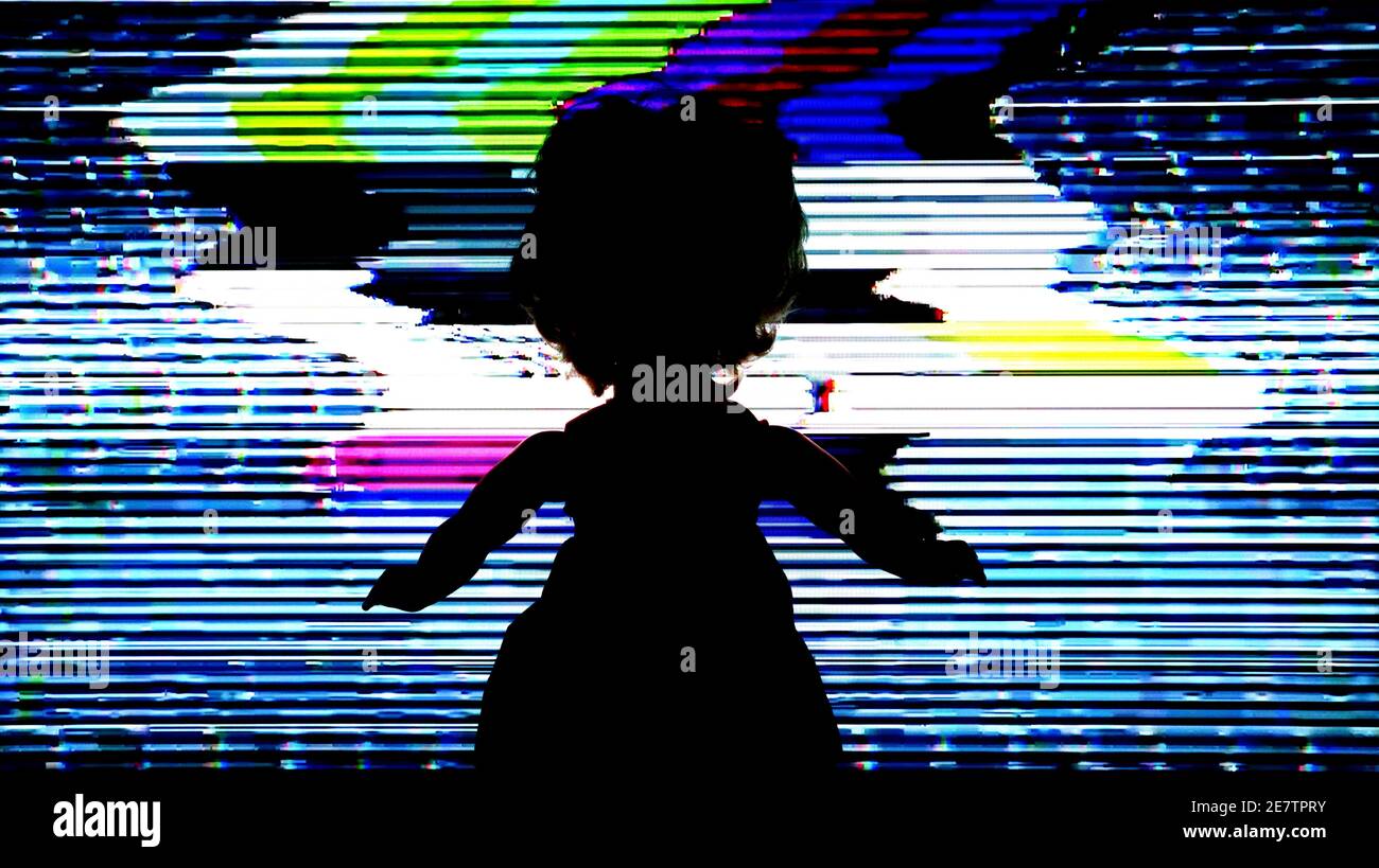 TV Static Noise Glitch Effect – Original Photo from a vintage ...