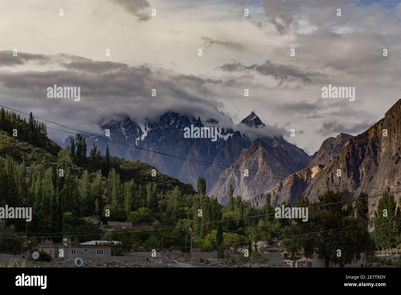 Passu cones peak near Attabad lake Hunza Valley, Gilgit Baltistan ...