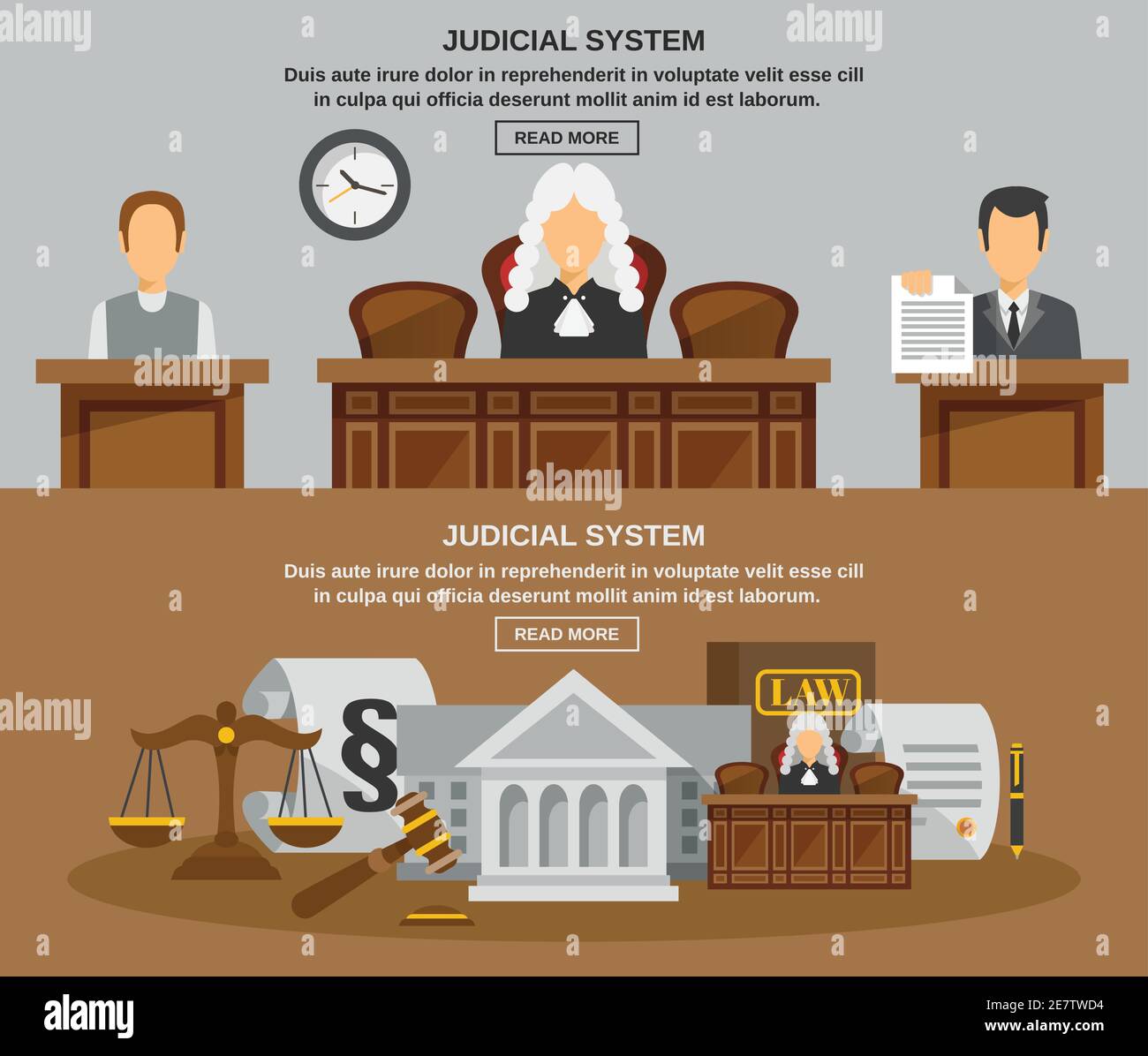 Courtroom horizontal Stock Vector Images - Alamy
