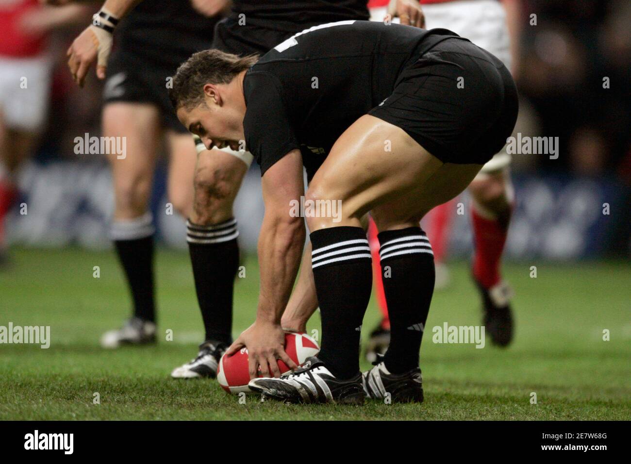 New zealands luke mcalister scores a try hi-res stock photography and ...