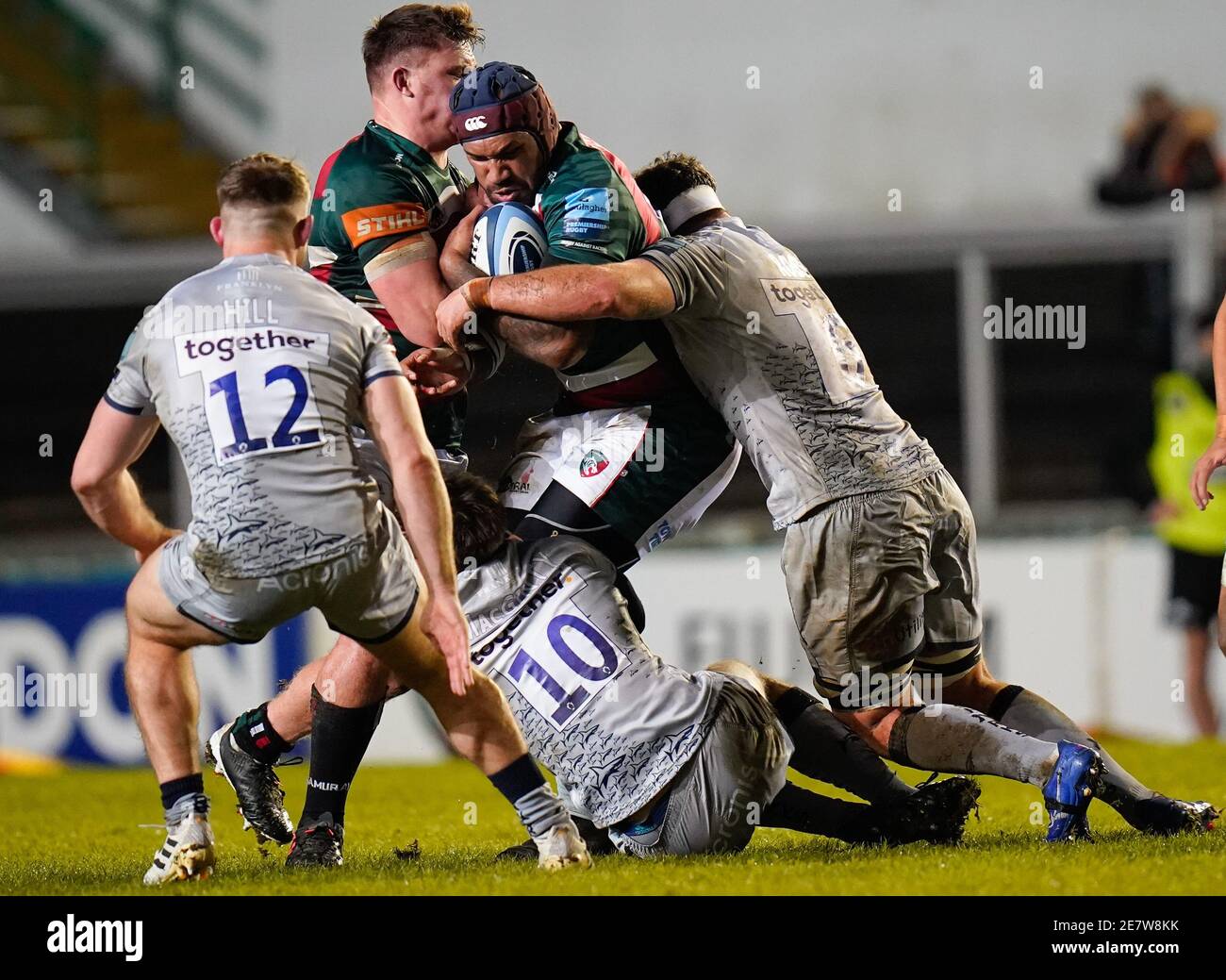 Sale Sharks flanker Jono Ross and Sale Sharks fly-half AJ McGinty team ...