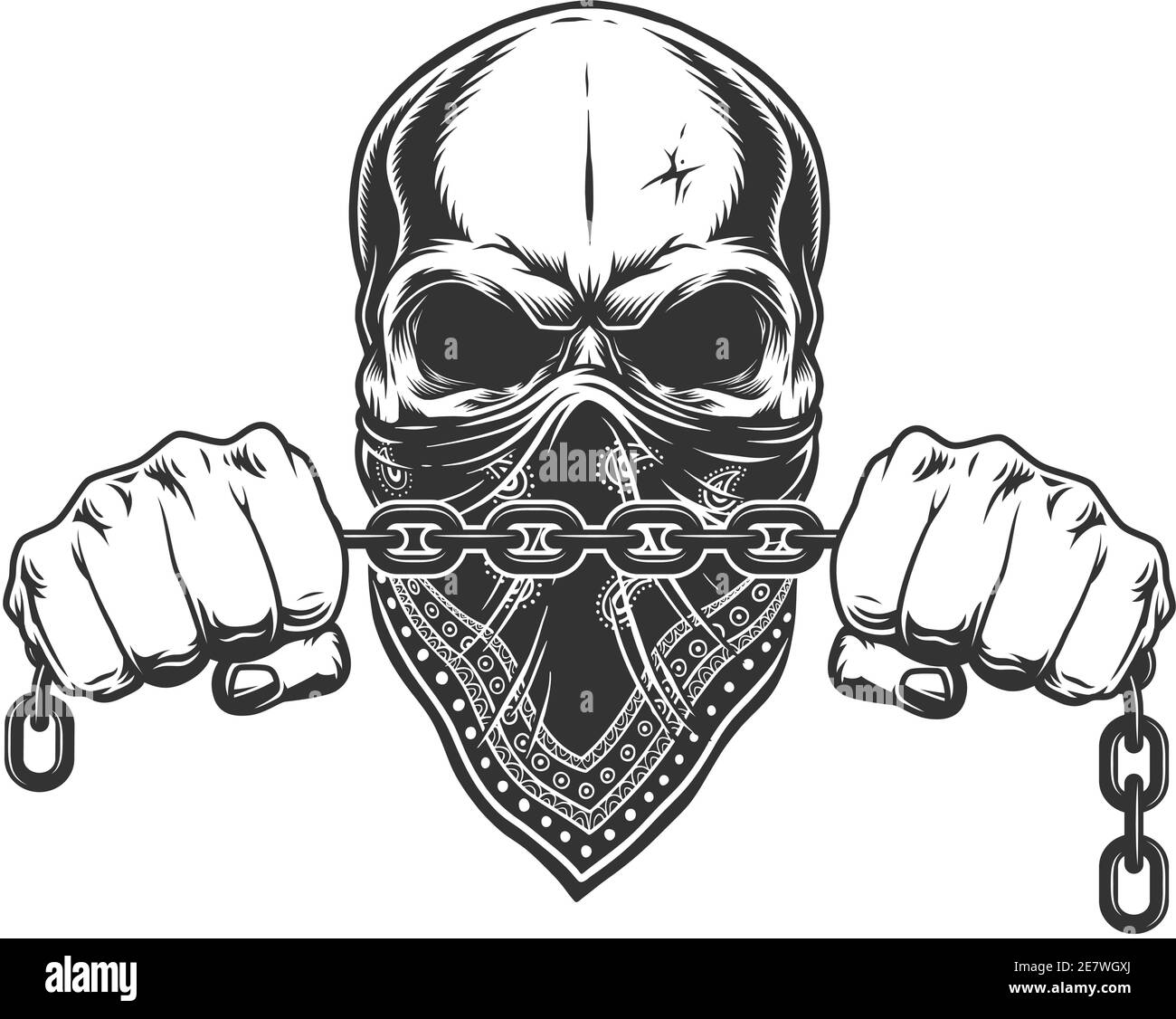 Skull Fist Cut Out Stock Images & Pictures - Alamy