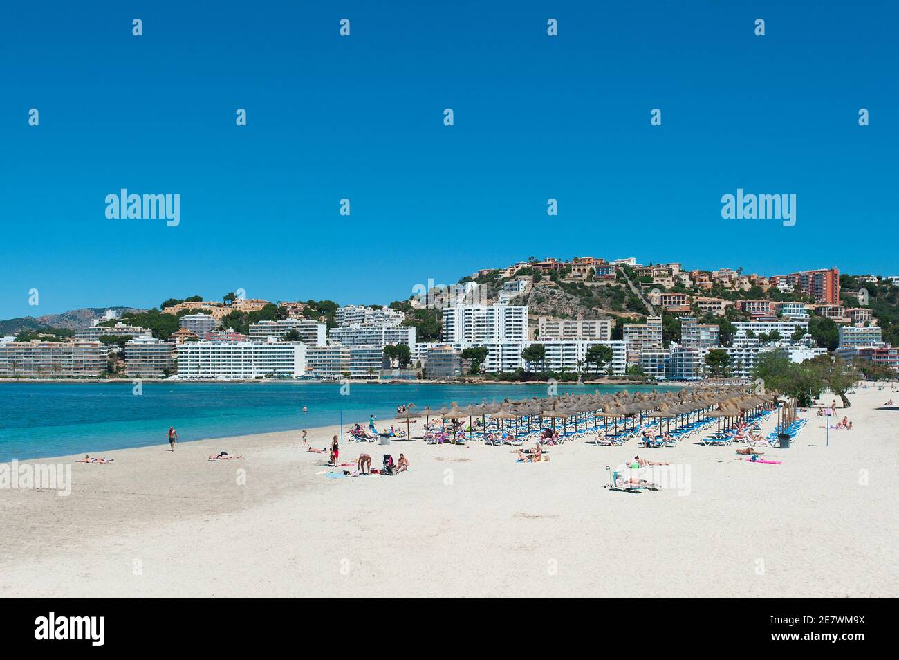 Santa Ponsa Beach, Majorca, Balearics, Spain Stock Photo - Alamy