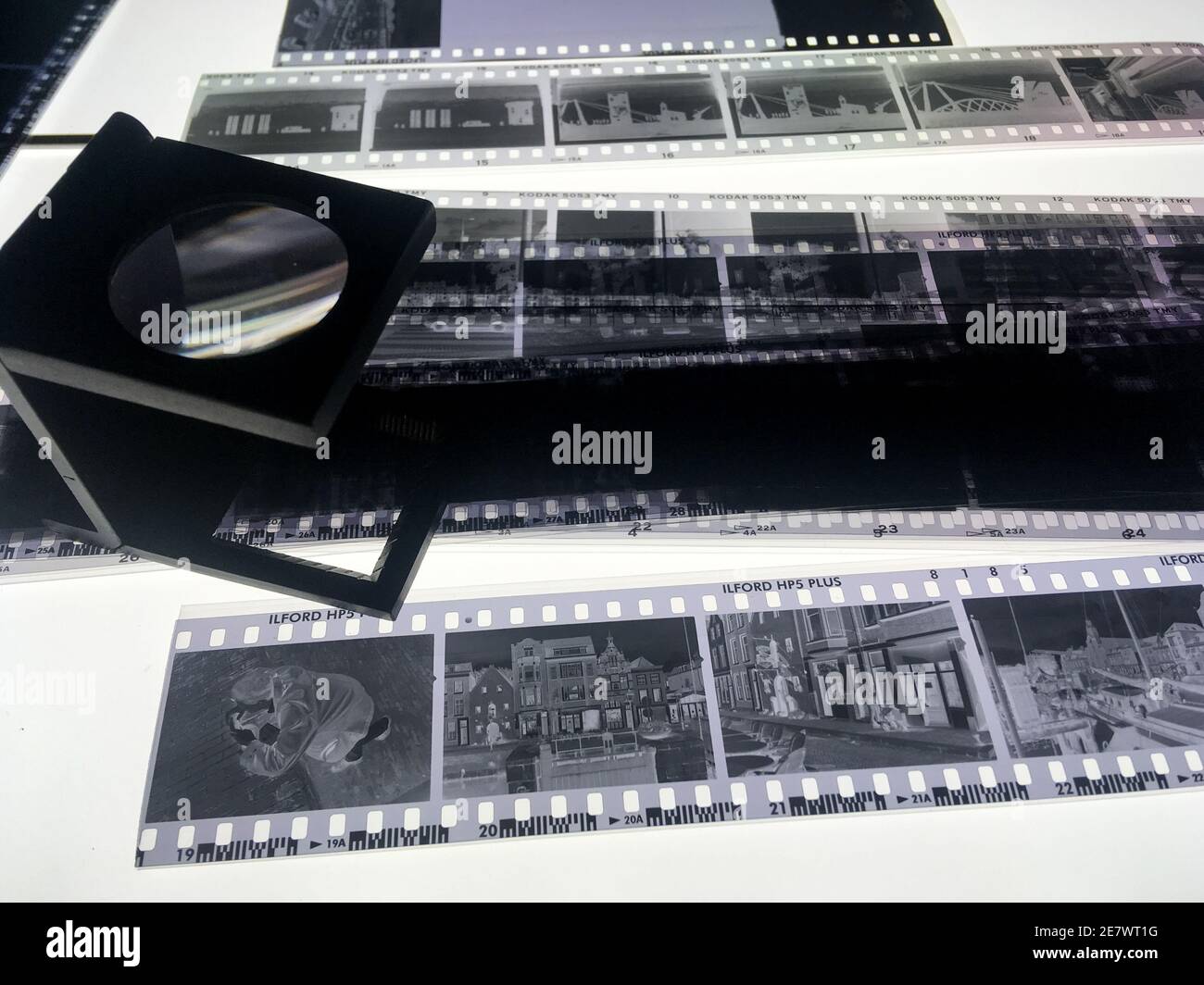 Negative films in a photographic laboratory, France Stock Photo - Alamy