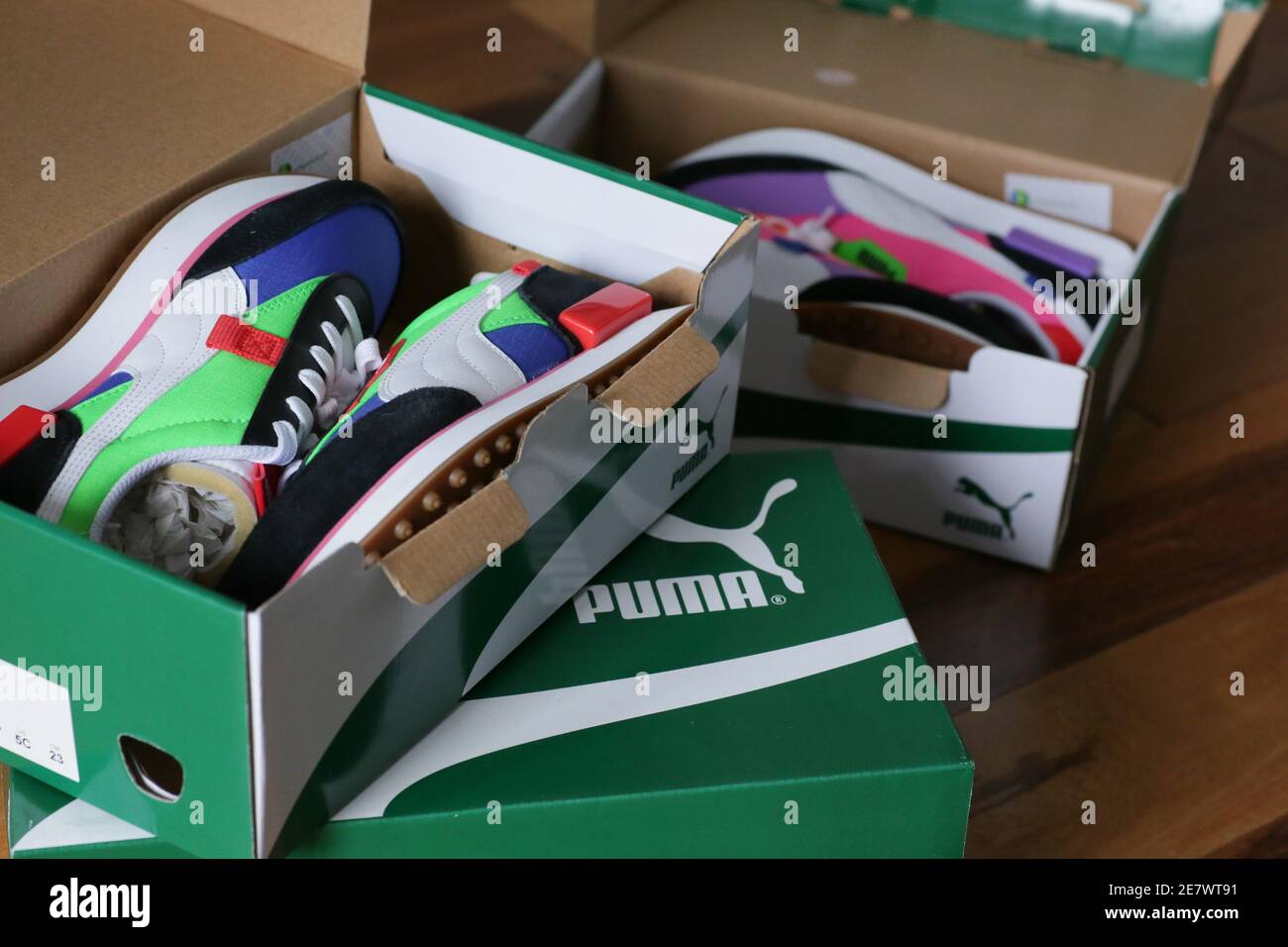 Puma boxes hi-res stock photography and images - Alamy