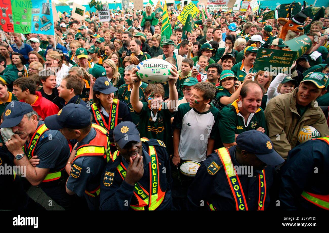 Springbok fans hi-res stock photography and images - Alamy