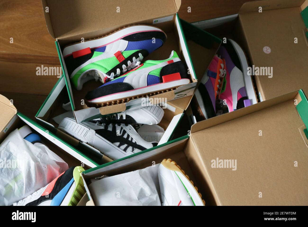 Puma boxes hi-res stock photography and images - Alamy