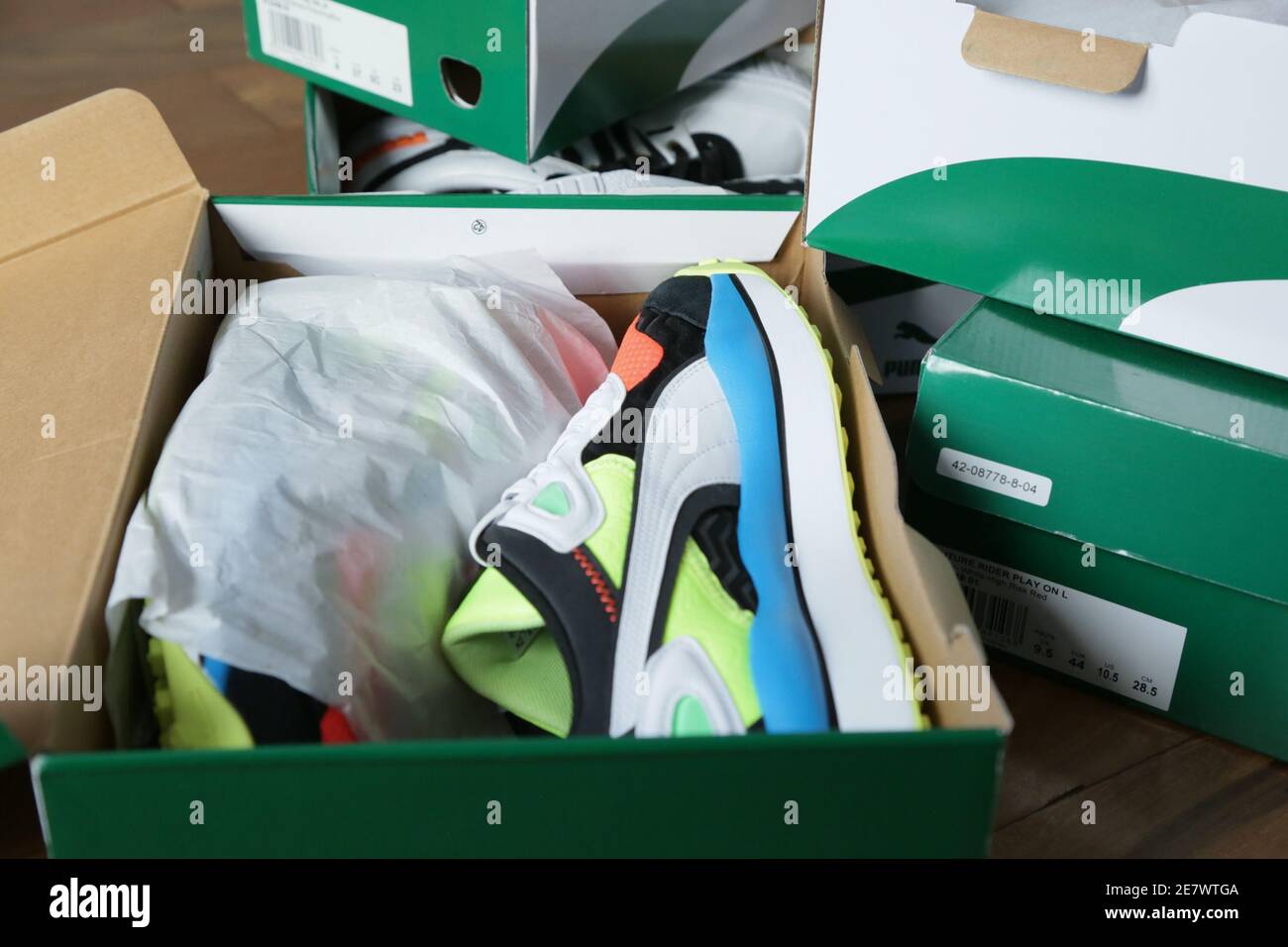 Puma boxes hi-res stock photography and images - Alamy