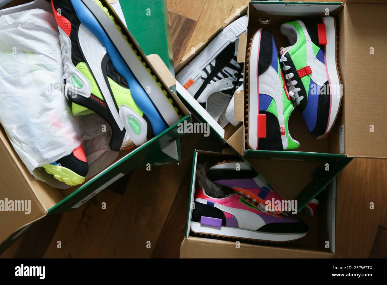 Puma boxes hi-res stock photography and images - Alamy