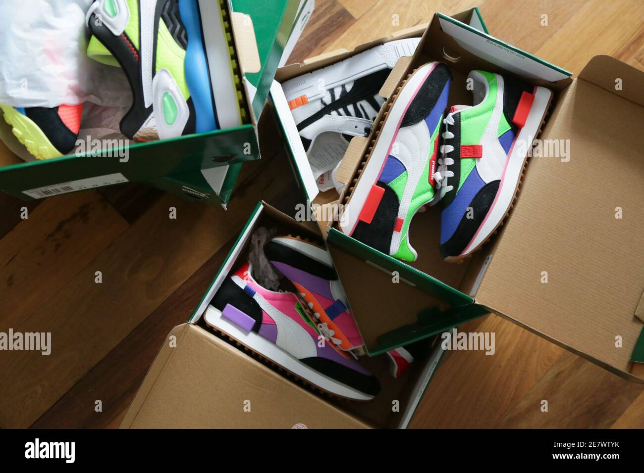 Puma boxes hi-res stock photography and images - Alamy
