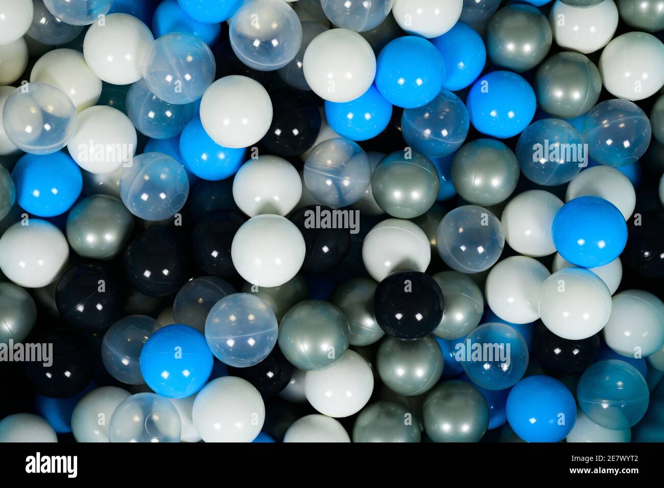 Top view of colorful dry pool balls one on another Stock Photo - Alamy