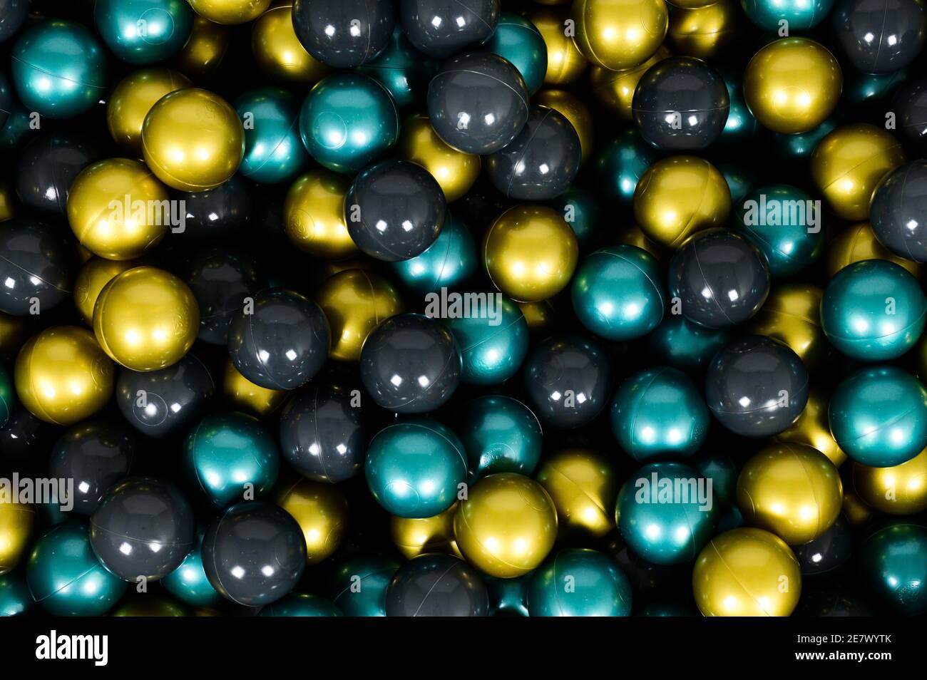 Top view of colorful dry pool balls one on another Stock Photo - Alamy