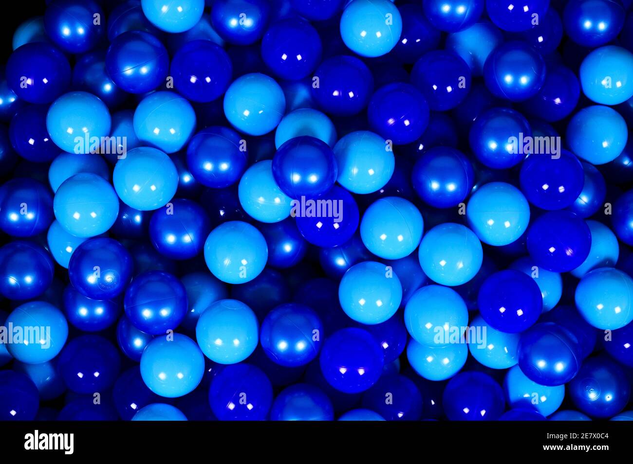 Top view of blue dry pool balls one on another Stock Photo - Alamy
