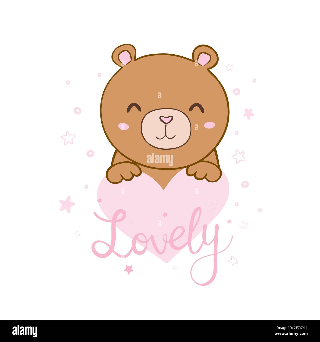 Cute cartoon Teddy bear, vector illustration Stock Vector Image & Art ...