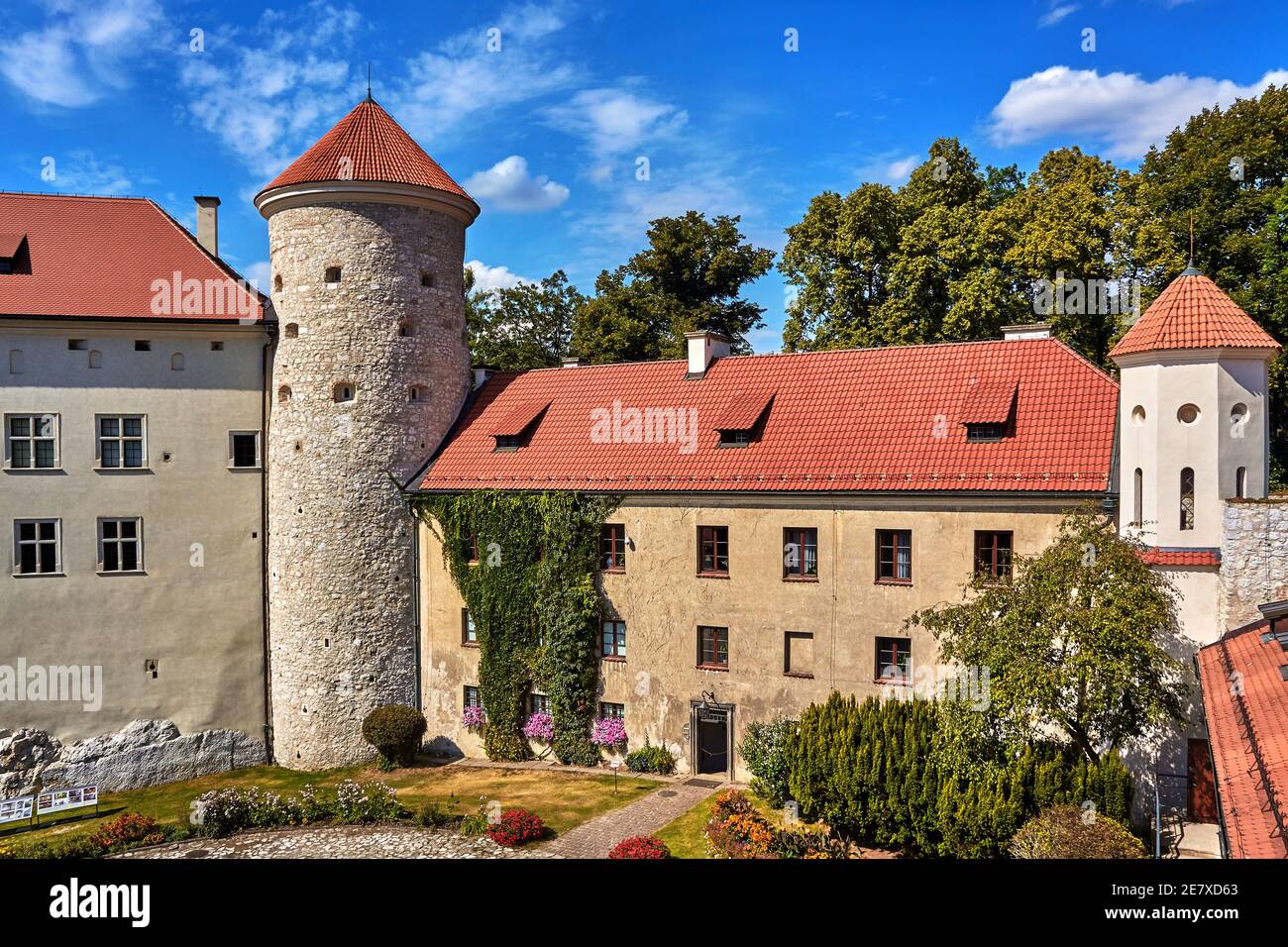 Pieskowa Skala, Poland - August 16, 2020. Pieskowa Skala Castle ...
