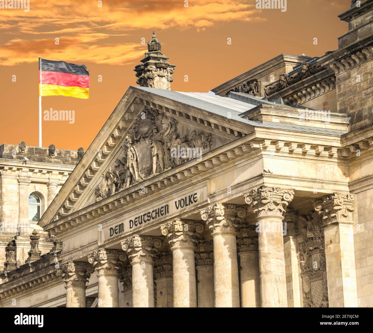 The Reichstag building in Berlin: German parliament Stock Photo - Alamy