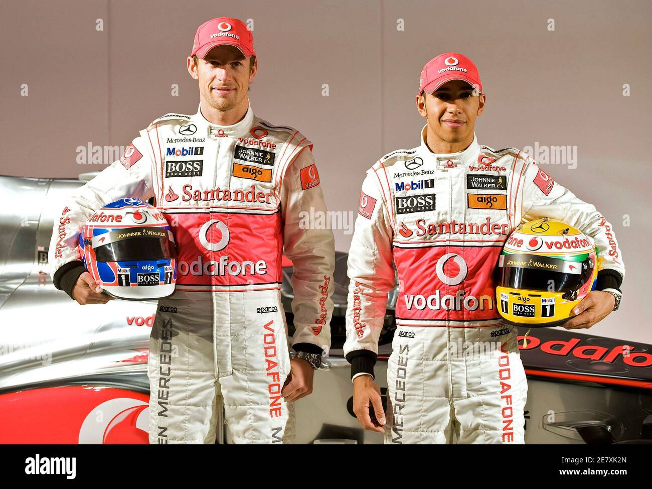 Lewis hamilton in vodafone mclaren hi-res stock photography and images ...