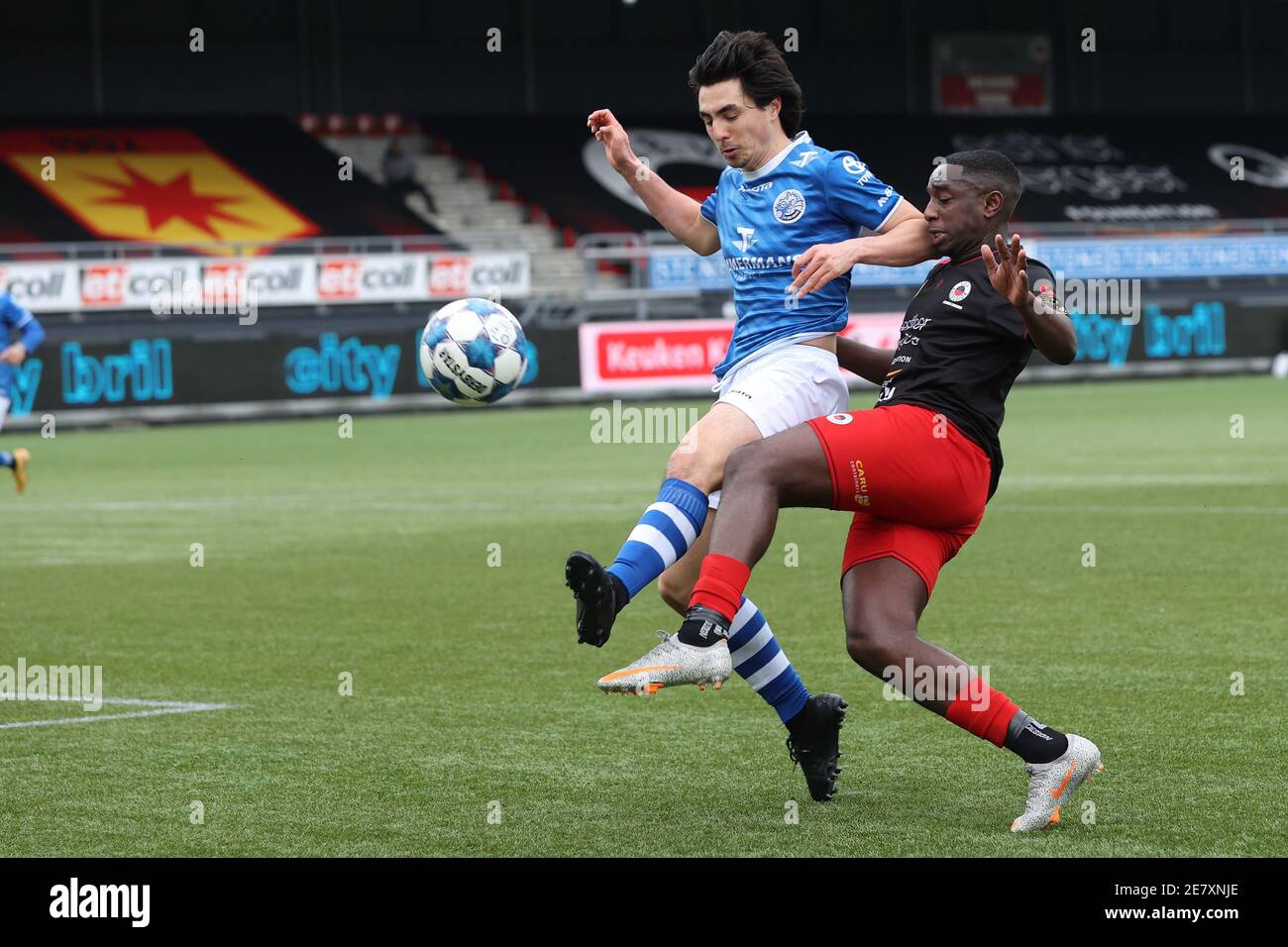ROTTERDAM, NETHERLANDS - JANUARY 30: L-R: Declan Lambert of FC Den ...