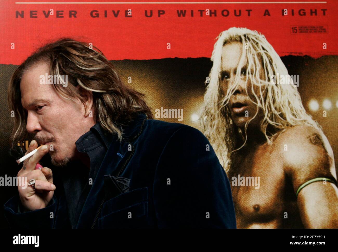 Mickey rourke premiere film the wrestler hi-res stock photography and ...