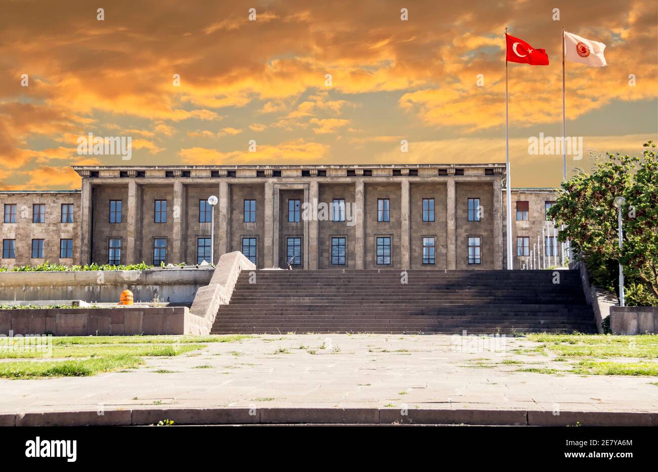 Historic Grand National Assembly Building, Ankara, Turkey Stock Photo ...