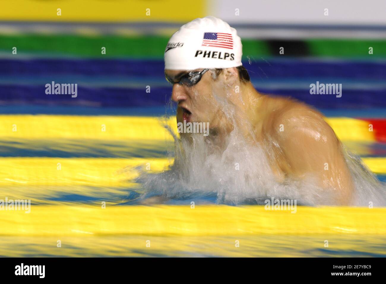 USA's Michael Phelps competes on men's 400 meters individual medley ...