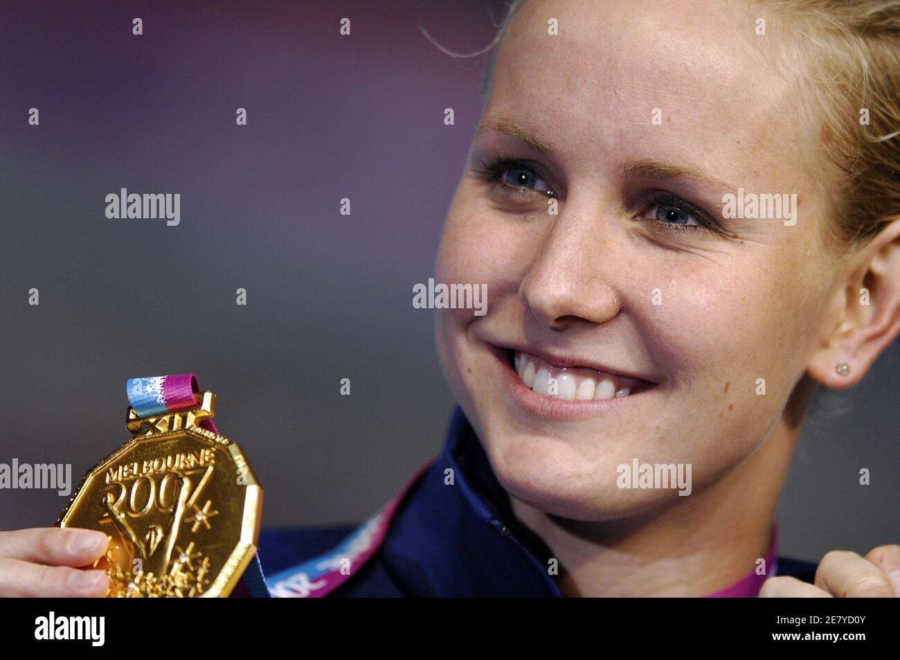 USA's Katie Hoff gold medal on women 400 meters medley during the 12th ...