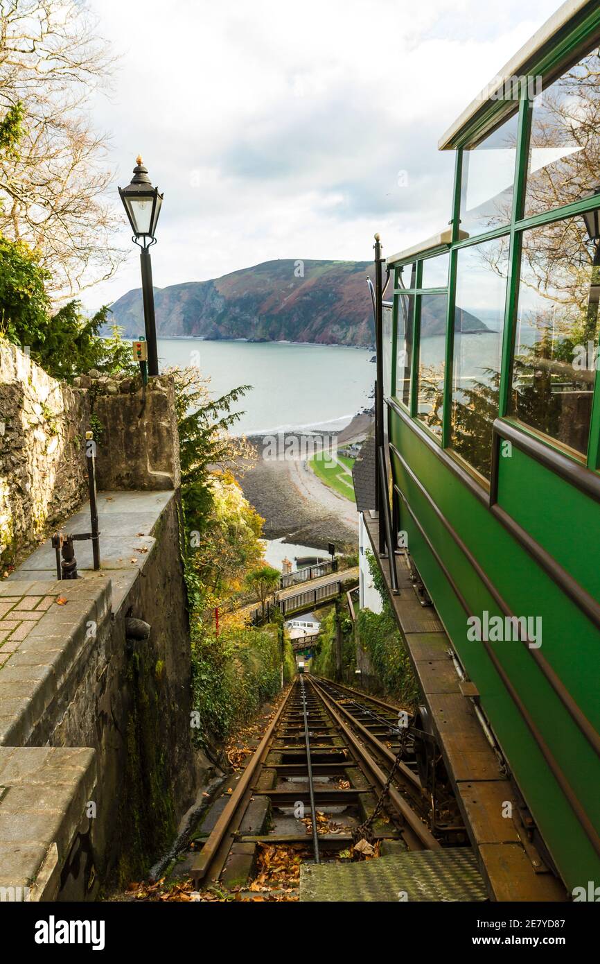 Cliff Railway between Lynmouth and Lynton Stock Photo - Alamy