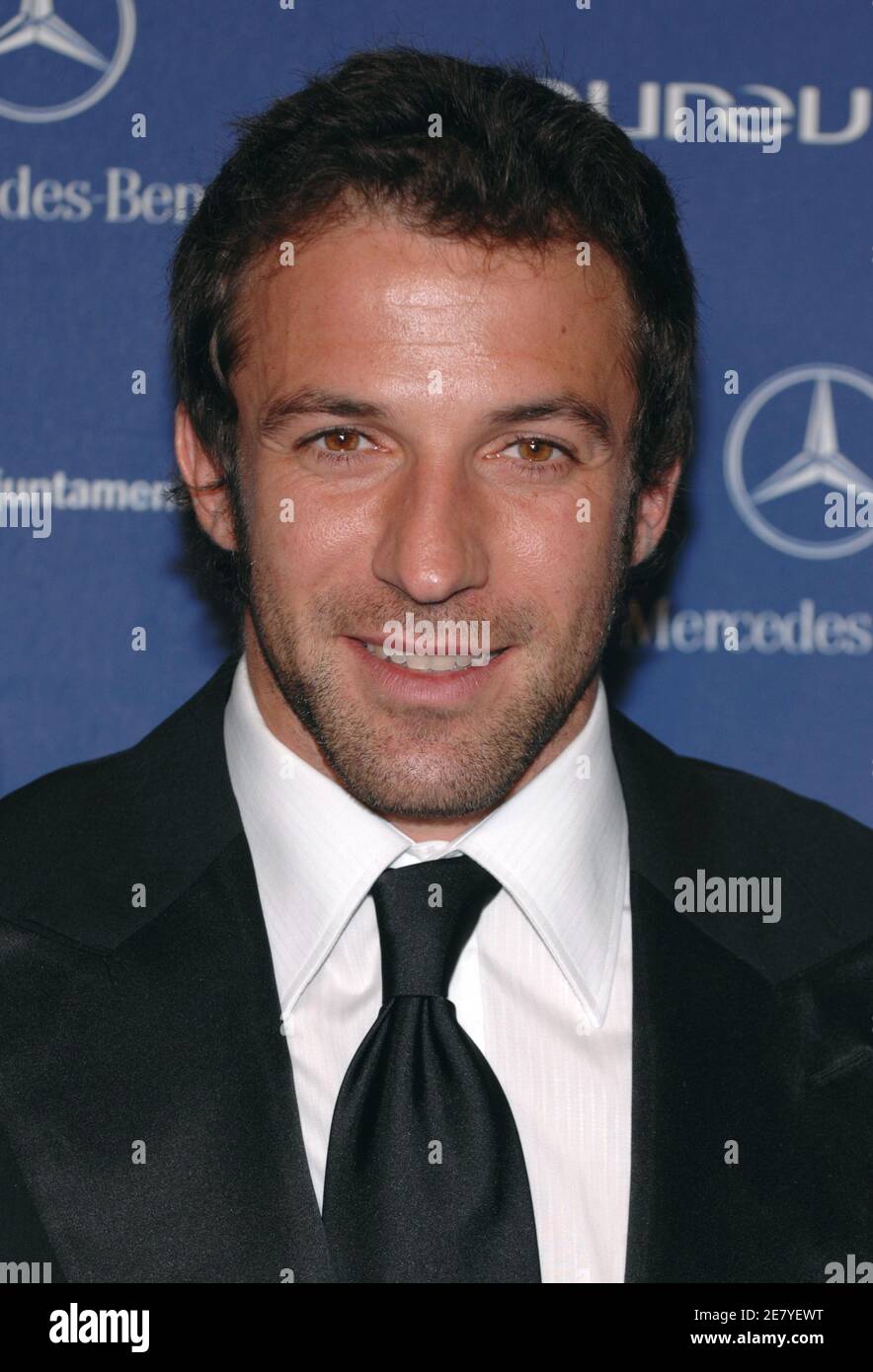 Italian soccer player Alessandro Del Piero poses in the pressroom at ...
