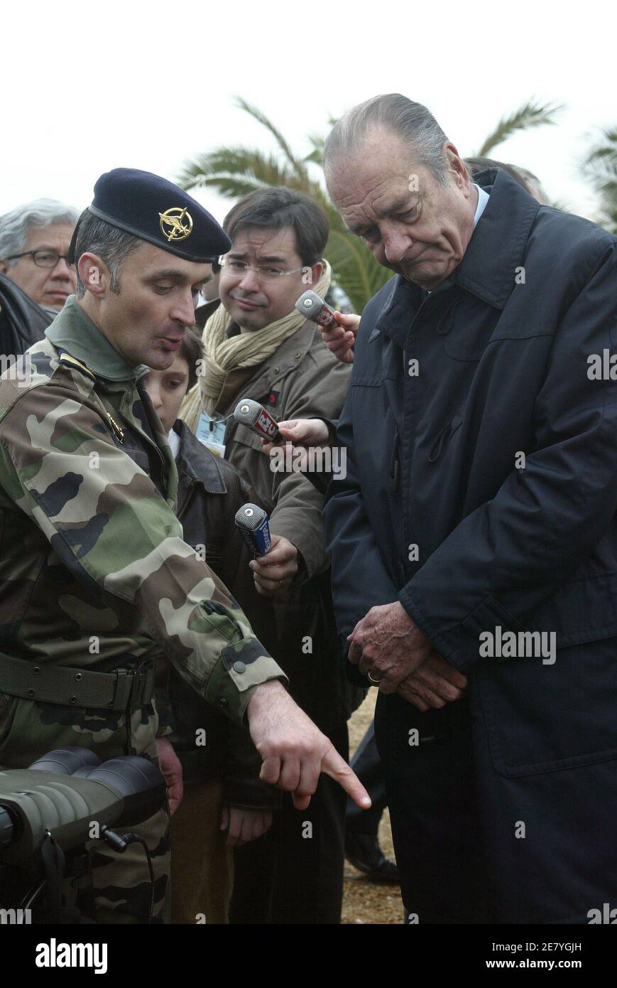 President Jacques Chirac takes his grandson, Martin Rey-Chirac during ...