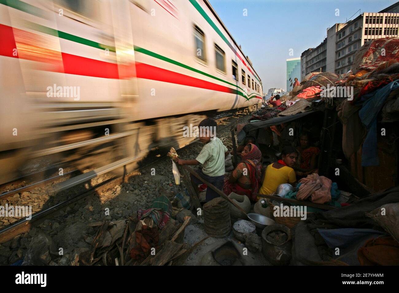 Railway Slums Of Bangladesh High Resolution Stock Photography and ...