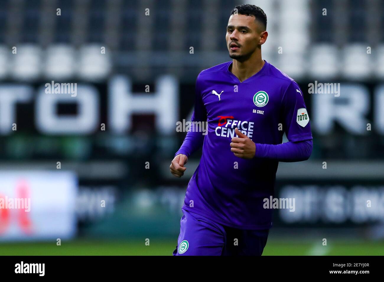 ALMELO, NETHERLANDS - JANUARY 30: Alessio da Cruz of FC Groningen ...