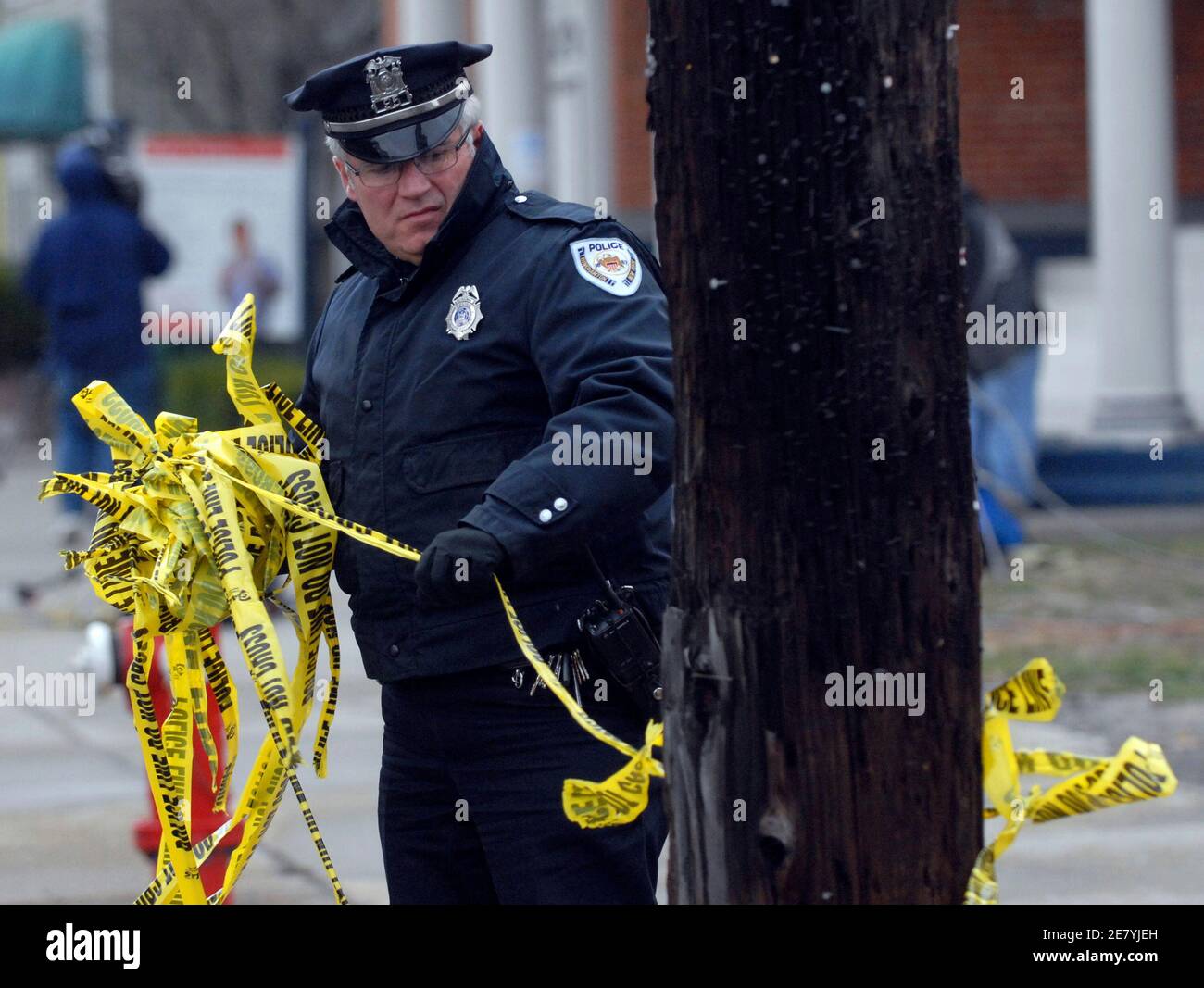 Crime scene tape inside hi-res stock photography and images - Alamy