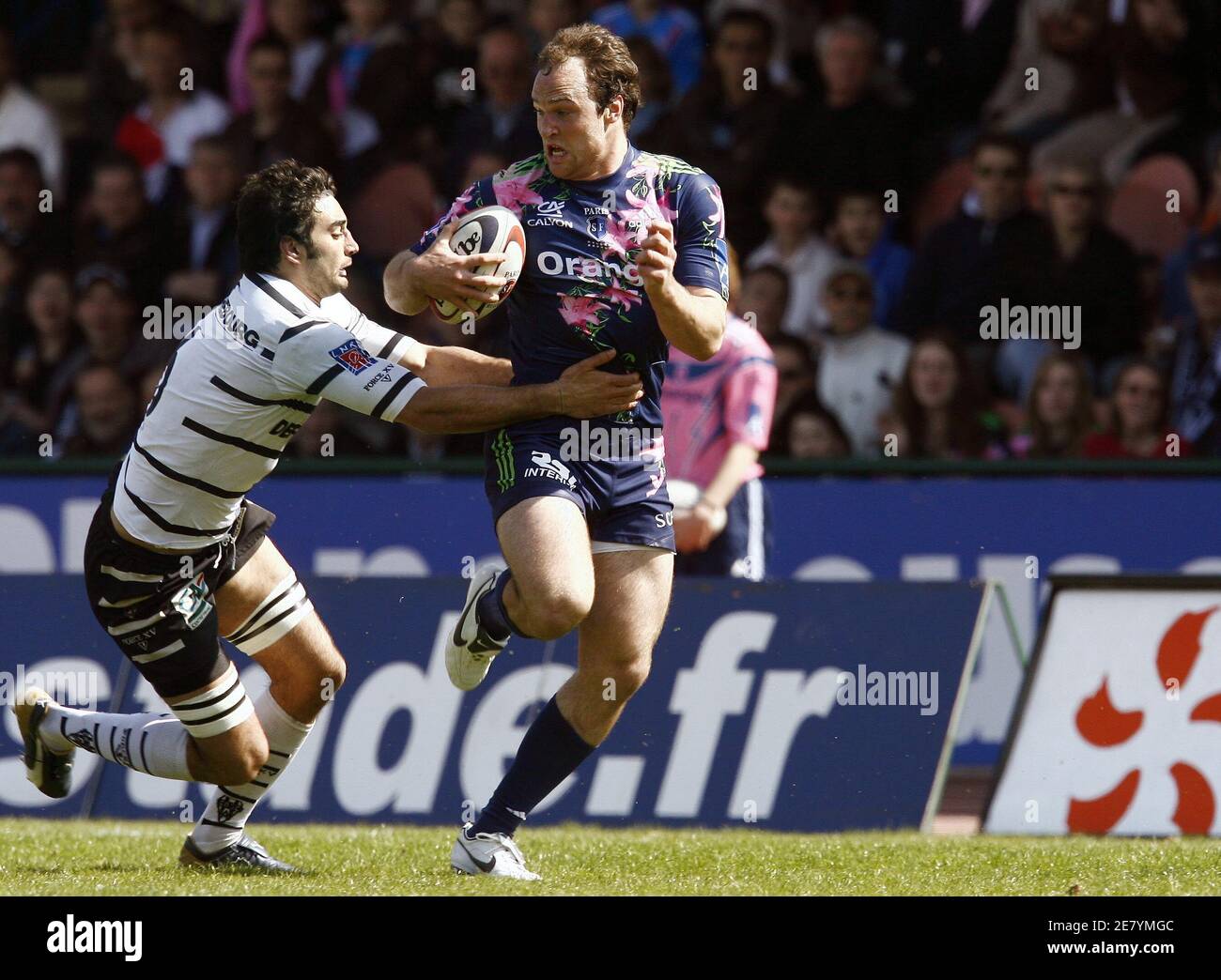 Stade Francais' Brian Liebenberg during the top 14, Stade Francais vs ...