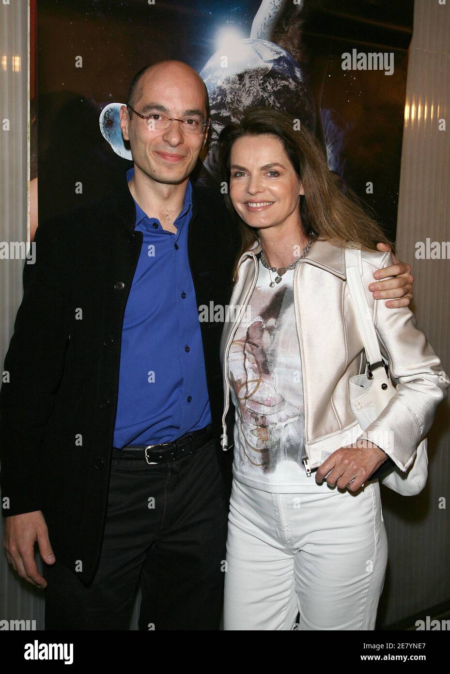Director Bernard Werber and Cyrielle Claire attend the premiere of 'Nos ...