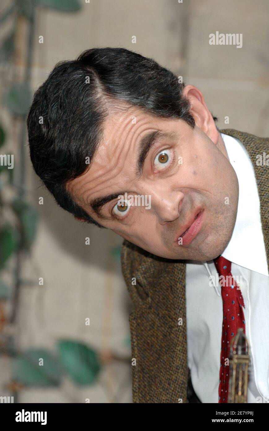 "British comedian and actor Rowan Atkinson poses for pictures with a ...