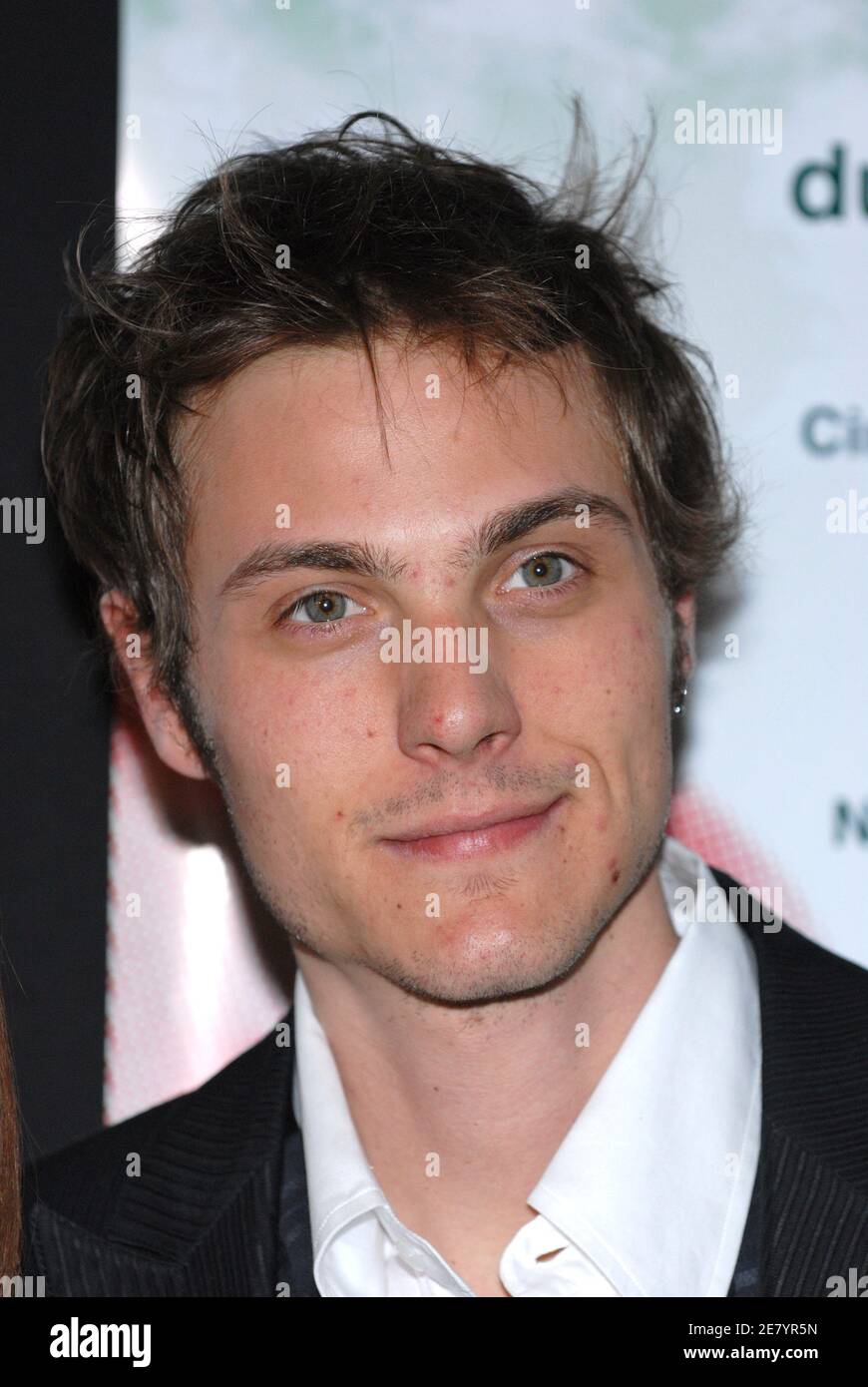 Italian actor Eros Galbiati poses for pictures during the opening ...