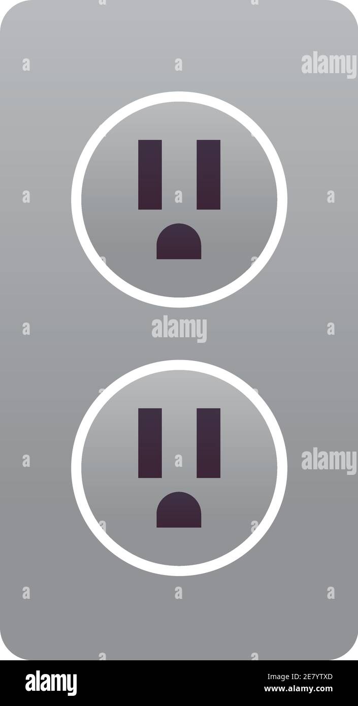 double socket construction and renovation tool icon, home repair ...