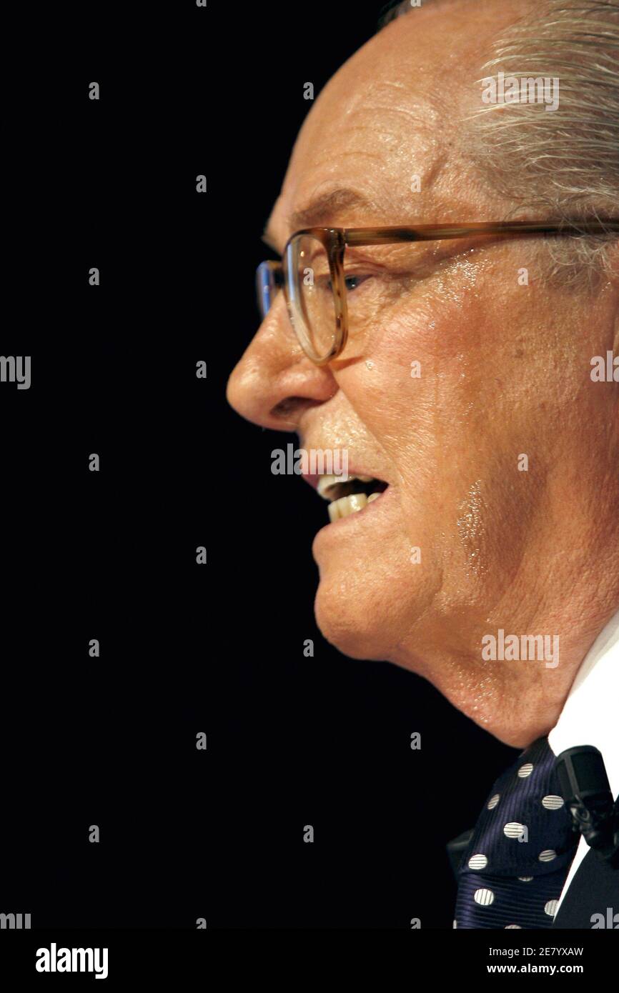 Front National leader and presidential candidate Jean-Marie Le Pen ...