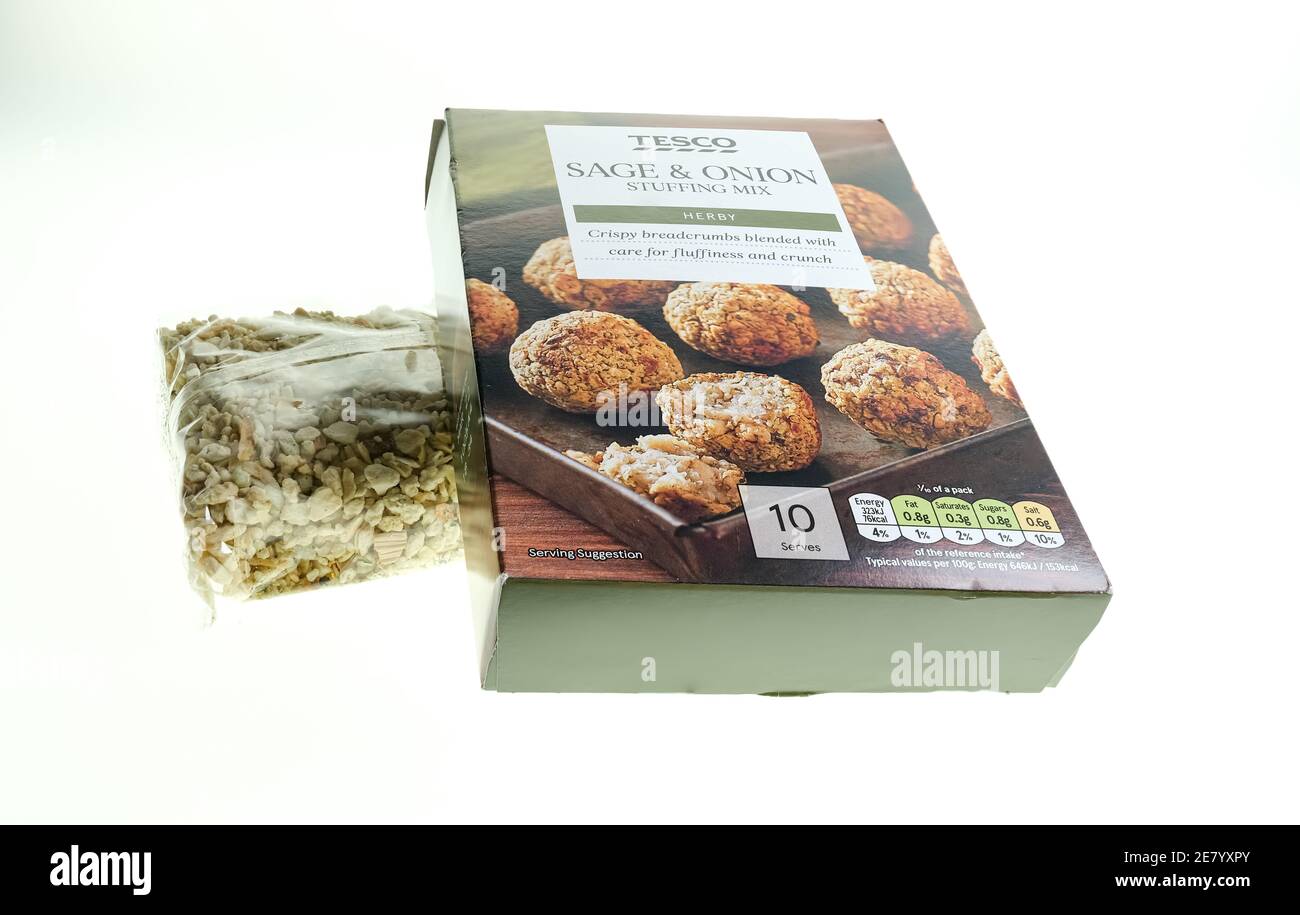 Tesco sage onion stuffing mix hi-res stock photography and images - Alamy