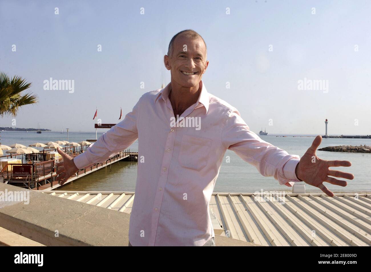 British TV presenter Ray Cox poses for a photocall during the MIP TV ...