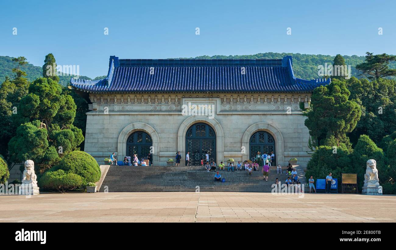 Nanjing, China - July 30, 2015: Sun Yat-sen Mausoleum at Purple ...