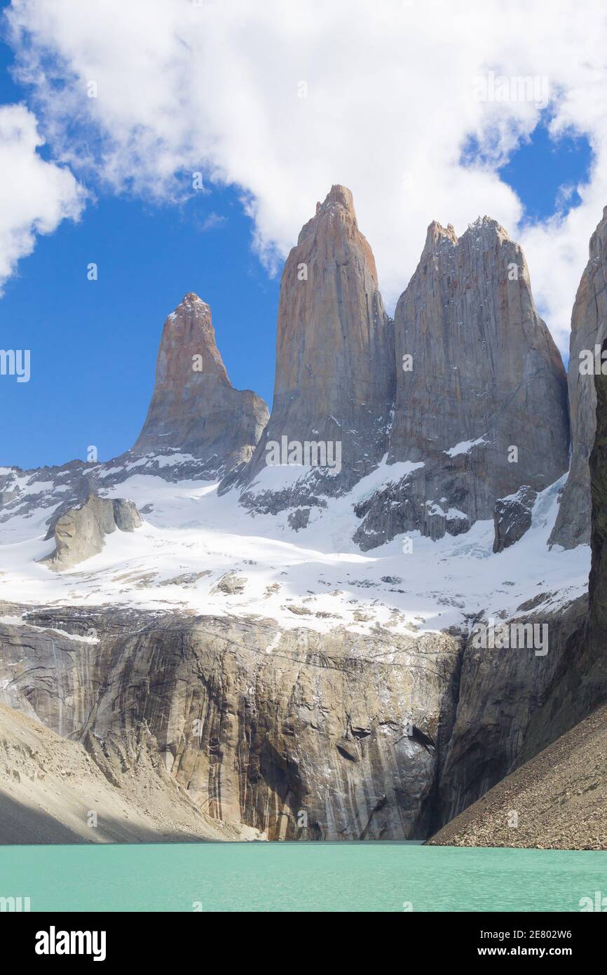 Base Las Torres viewpoint, Torres del Paine, Chile. Chilean Patagonia ...