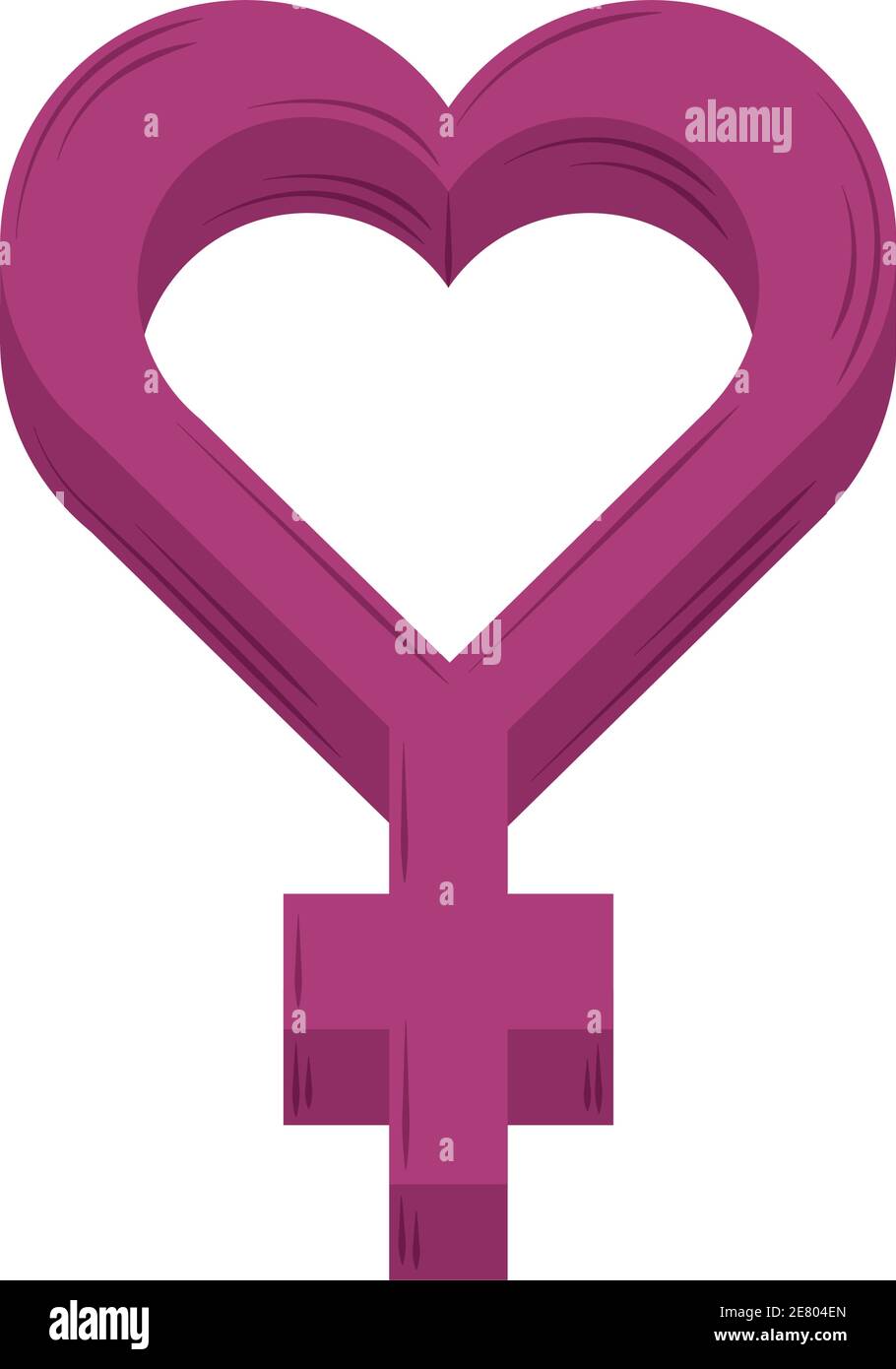 womens day pink gender female shaped heart design vector illustration ...