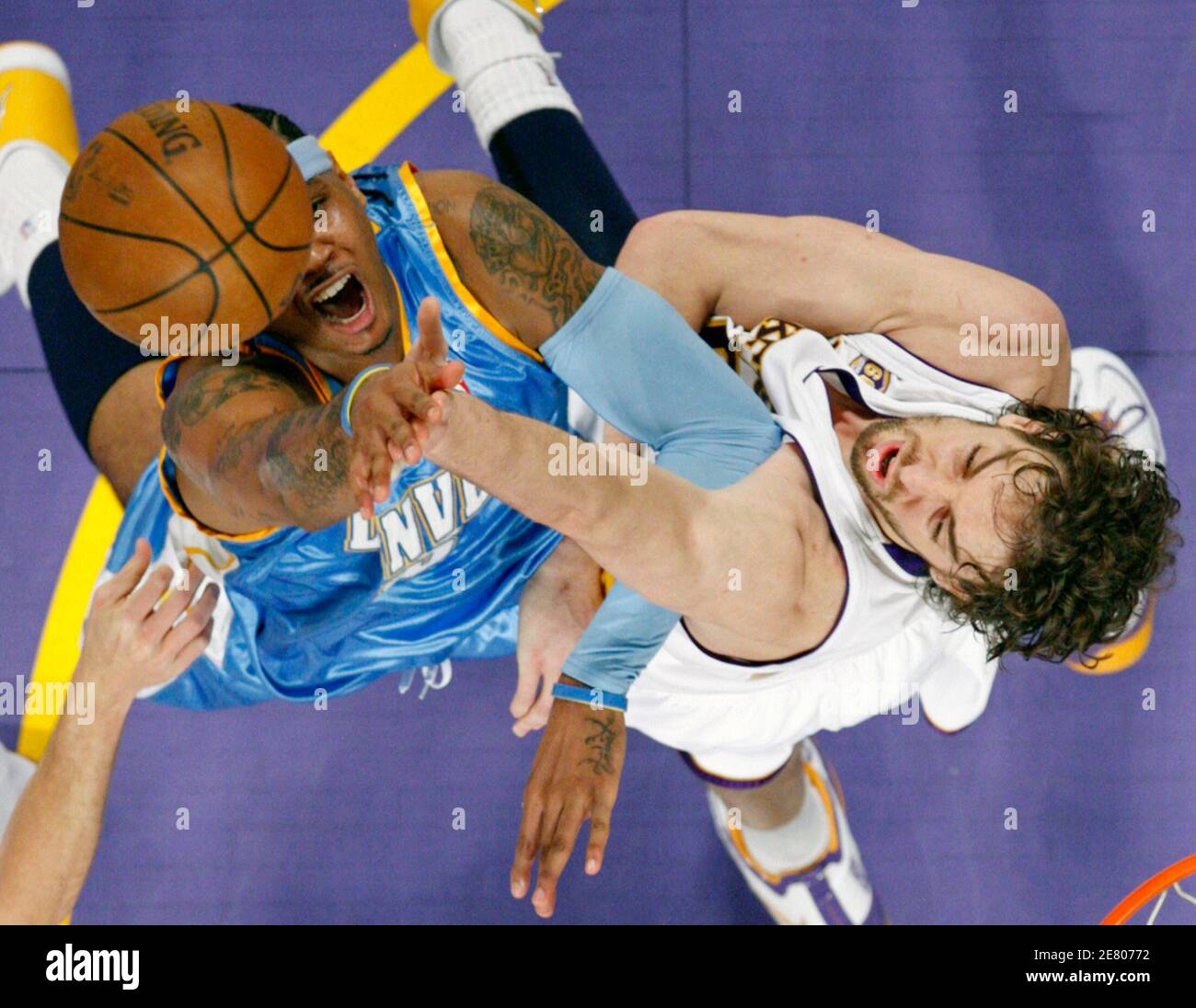 Denver nuggets carmelo anthony during hi-res stock photography and ...
