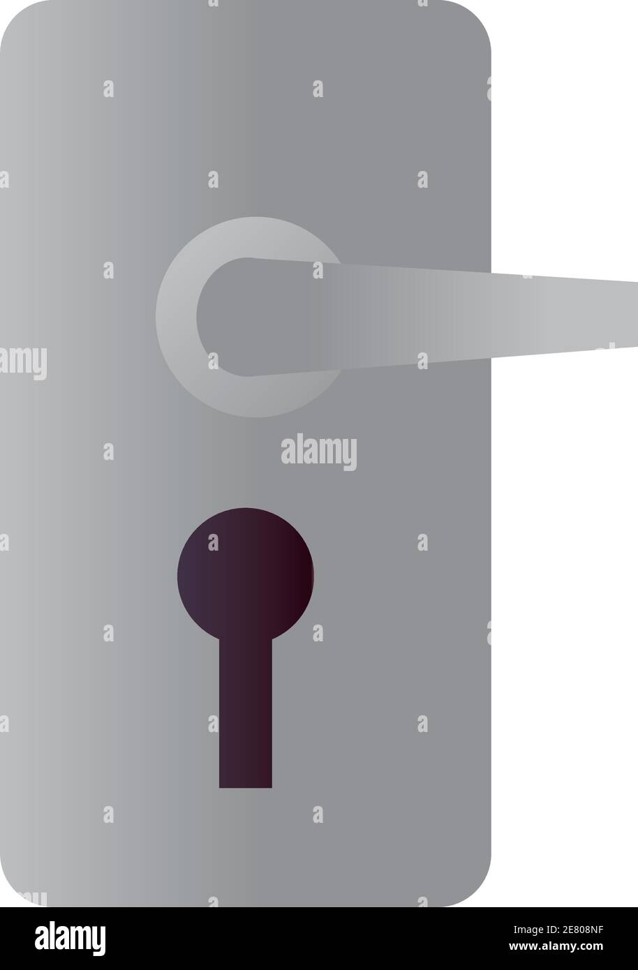 door lock construction and renovation tool icon, home repair concept ...