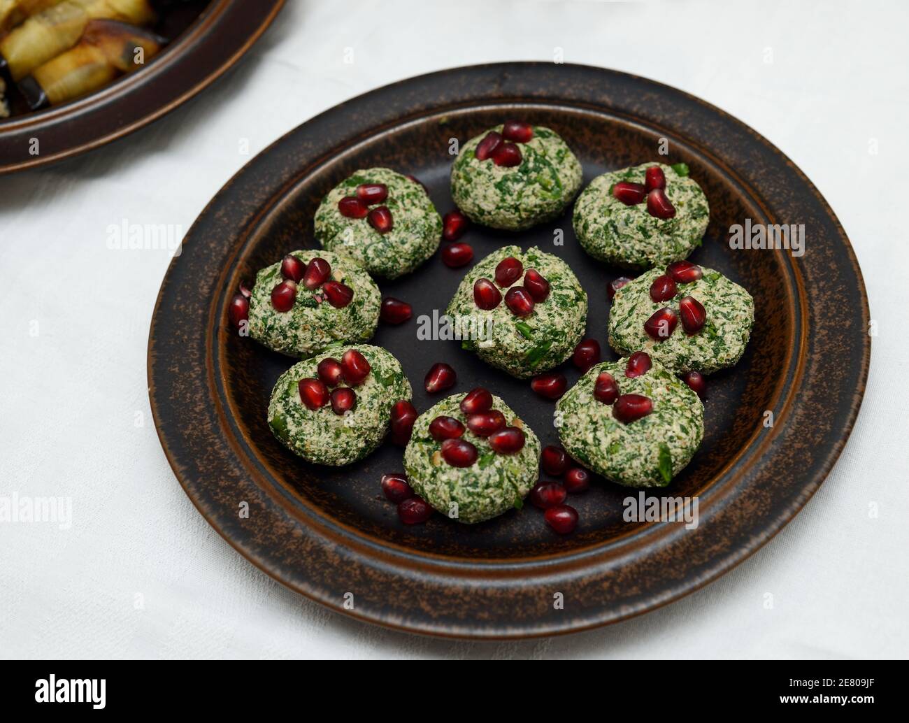 spinach pkhali is a traditional Georgian dish of chopped and minced ...